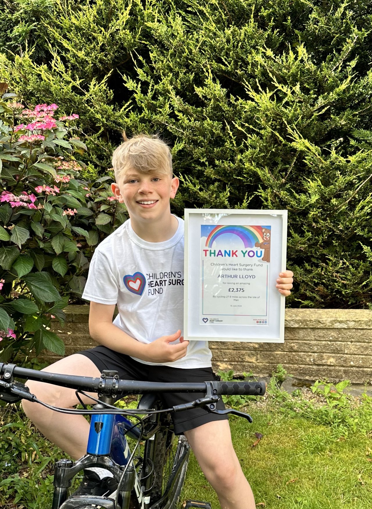 Fundraiser of the Month: Arthur Lloyd Isle of Man Coast to Coast - CHSF
